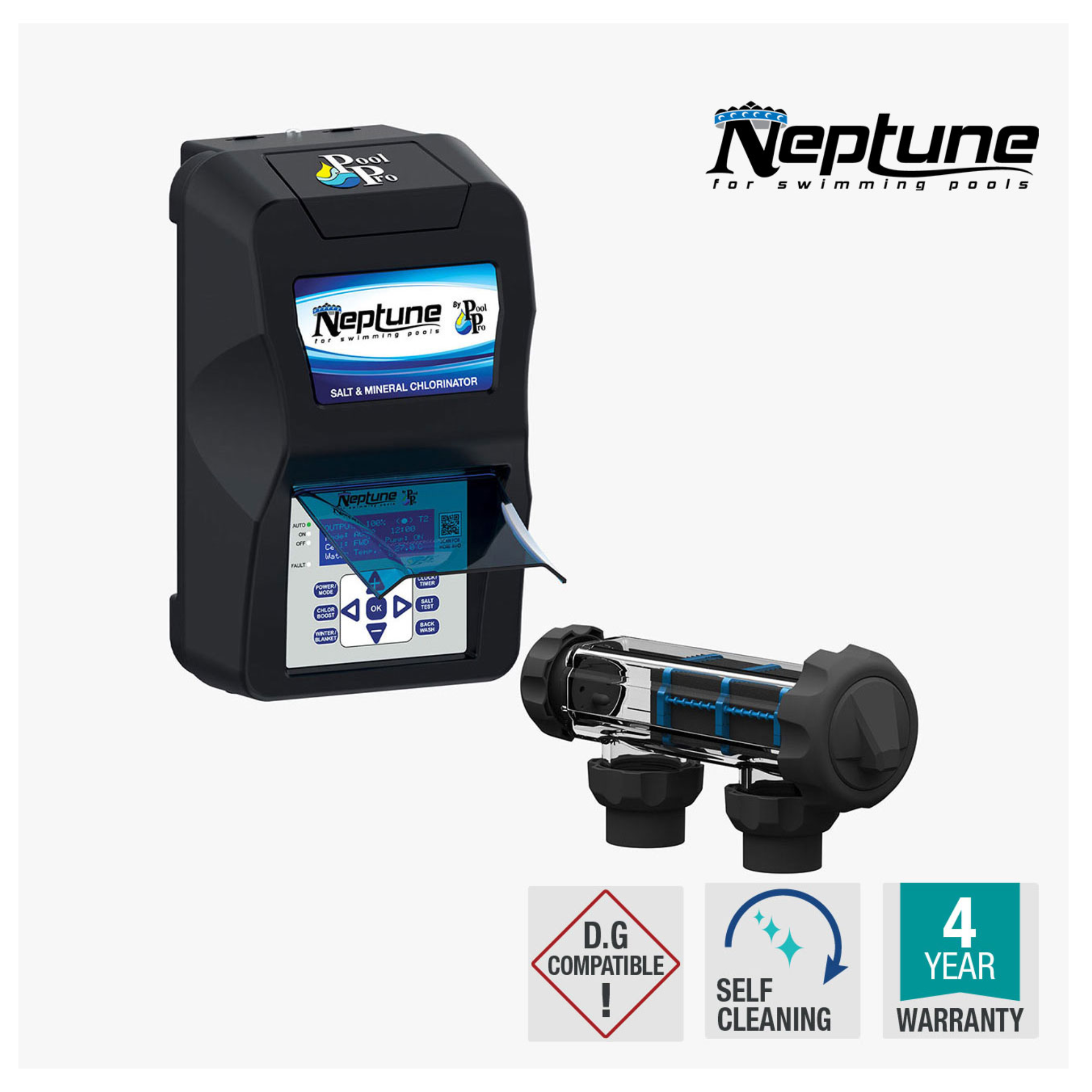 Neptune NDC25 25g Digital Self Cleaning Chlorinator – Pool Palace
